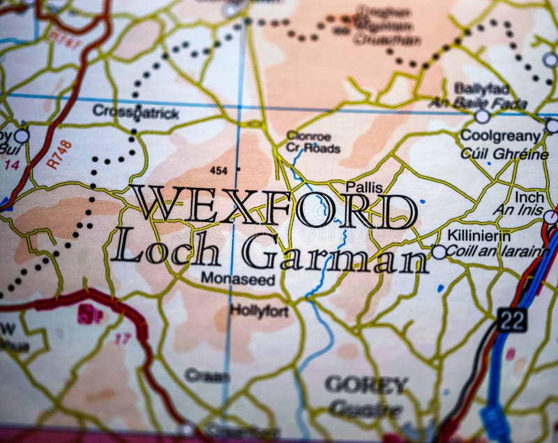 Wexford stock image. Image of world, irish, europe, mapping - 344242627
