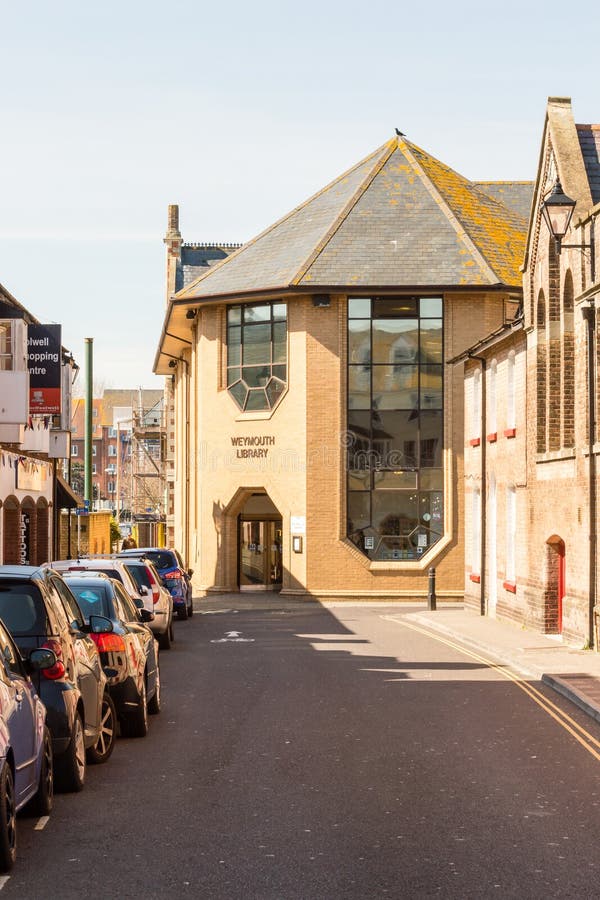 Weymouth Library, View from School Street Editorial Image - Image of ...