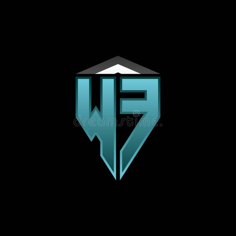 WF Logo Shield Blue Light Style Design Stock Vector - Illustration of ... WF Logo Shield Blue Light Style Design Stock Vector - Illustration of ...