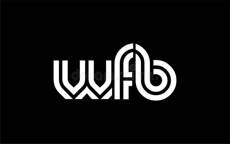 WFB Creative Unique Modern Letter Logo Design Stock Illustration ...