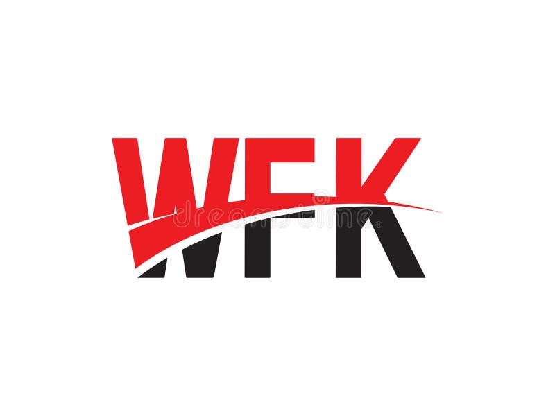 WFK Letter Initial Logo Design Vector Illustration Stock Vector ...