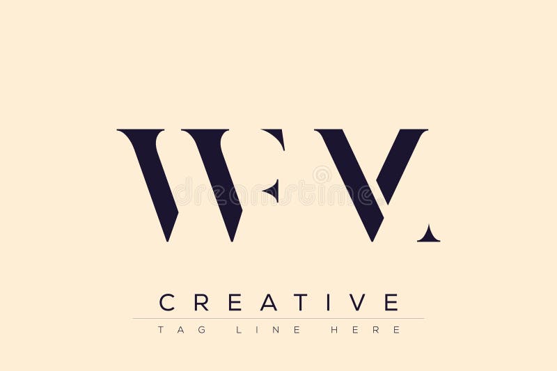 WFM Abstract Letter Logo Design Stock Vector - Illustration of initial ...