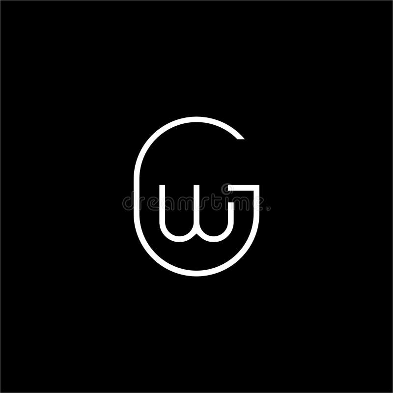 WG or GW Logo, WG or GW Monogram, Initial WG or GW Logo, Letter WG or ...