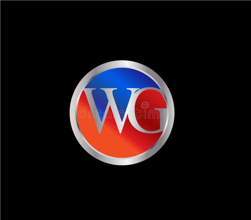 WG Logo Monogram Isolated on Circle Element Design Template Stock ... WG Logo Monogram Isolated on Circle Element Design Template Stock ...
