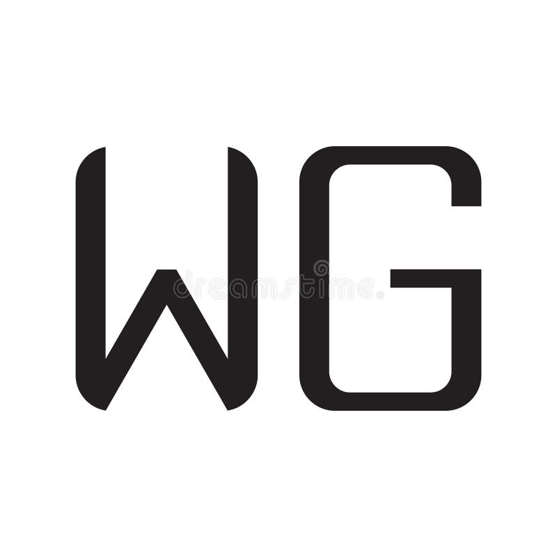 Wg Initial Letter Vector Logo Icon Stock Vector - Illustration of ...
