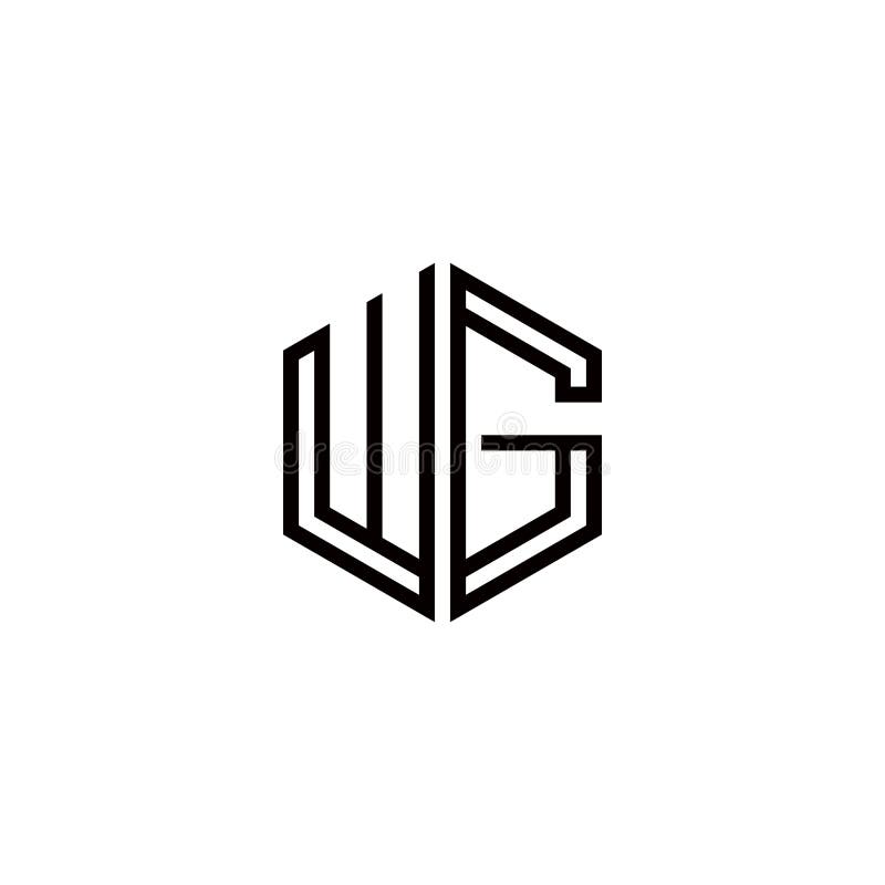 WG Letter Logo Icon Design Template Elements Stock Vector ...