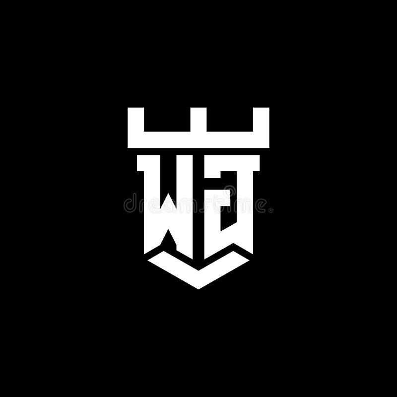 WG Logo Letter Castle Shape Style Stock Vector - Illustration of ...