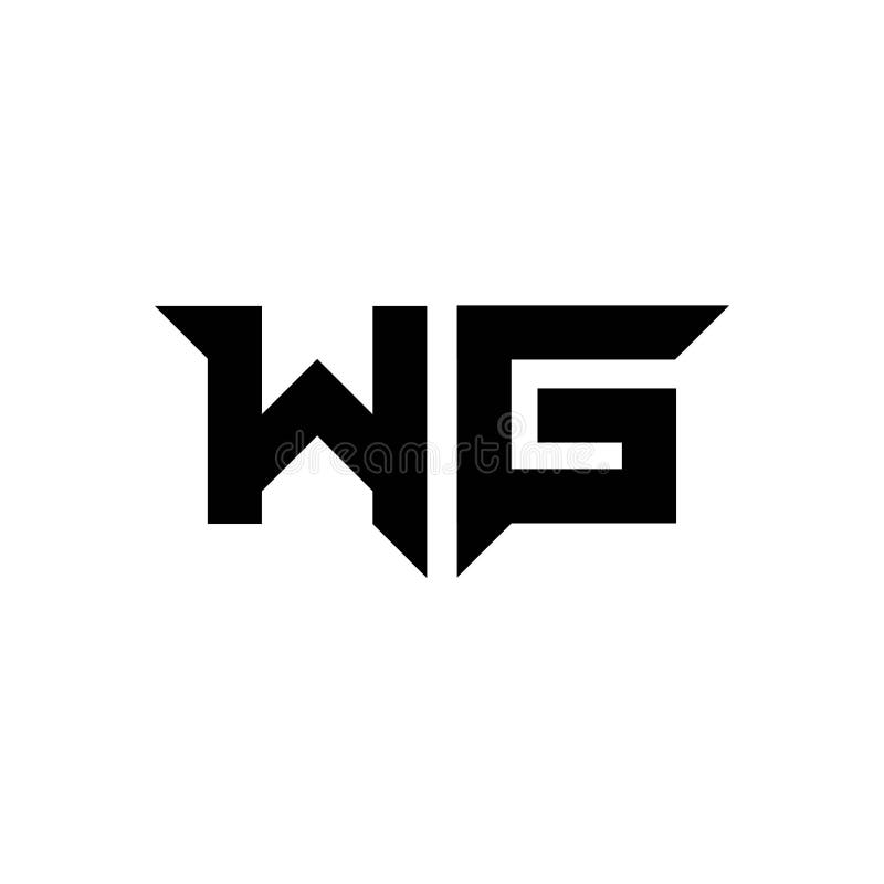 WG Logo Monogram Design Template Stock Vector - Illustration of element ...