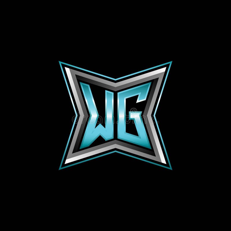 WG Logo Monogram Geometric Modern Design Stock Vector - Illustration of ...