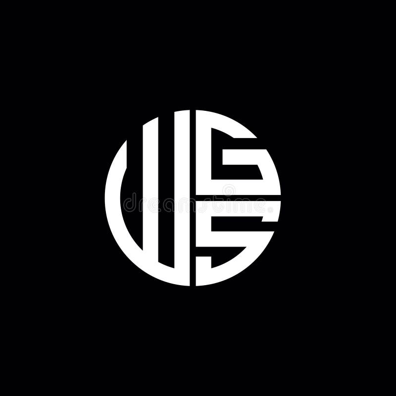 WGS Logo WGS Icon WGS Monogram WGS Letter Minimalist Circle Flat Unique ...