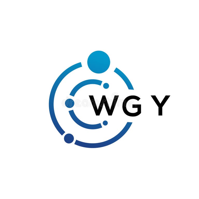 WGY Letter Technology Logo Design on White Background. WGY Creative ...