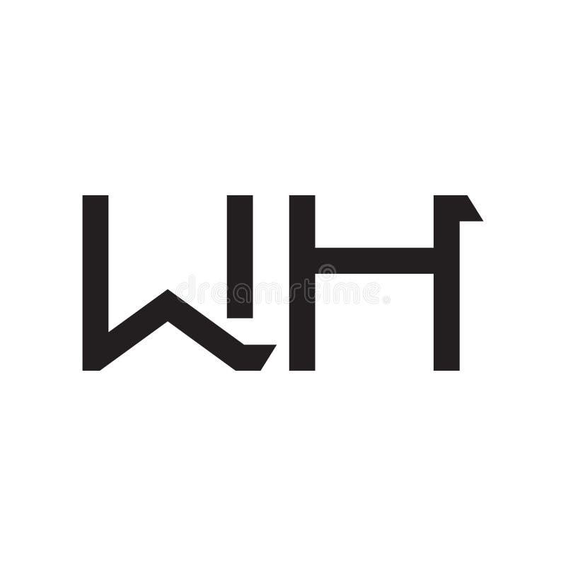 Wh Initial Letter Vector Logo Icon Stock Vector - Illustration of mark ...