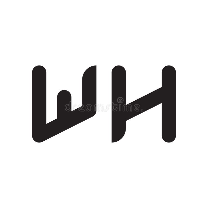 Wh Initial Letter Vector Logo Icon Stock Vector - Illustration of ...