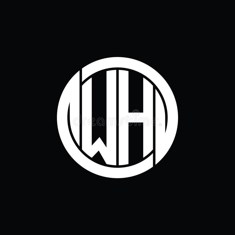 WH Logo Monogram Shield Inside Circle Shape Vector Images Design ...