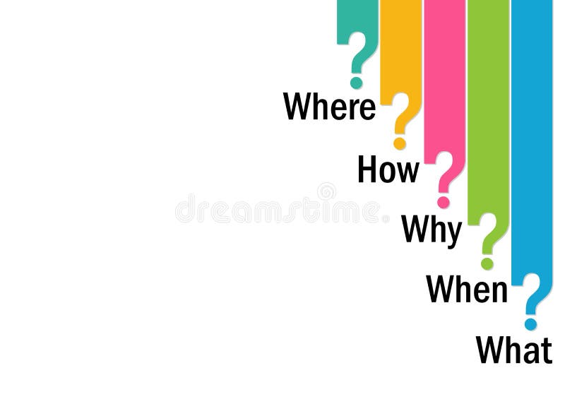 WH Question and Colorful Question Stock Vector - Illustration of ...