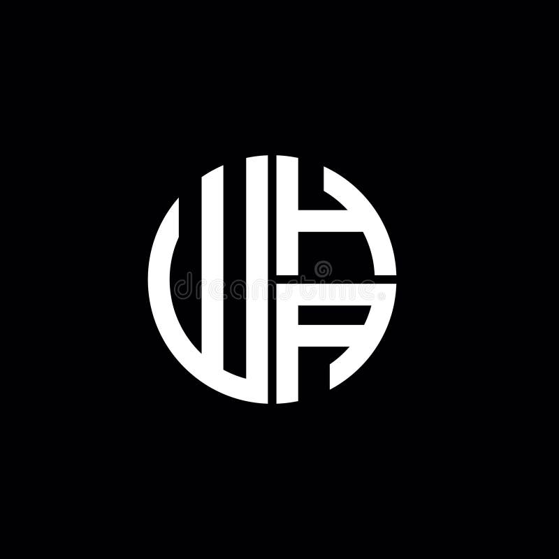 WHA Logo WHA Icon WHA Monogram WHA Letter Minimalist Circle Flat Unique ...