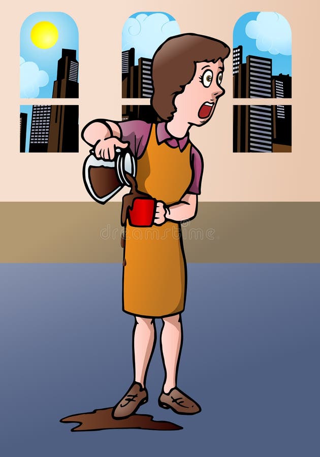 Whaaat?? stock illustration. Illustration of spill, food - 22233700