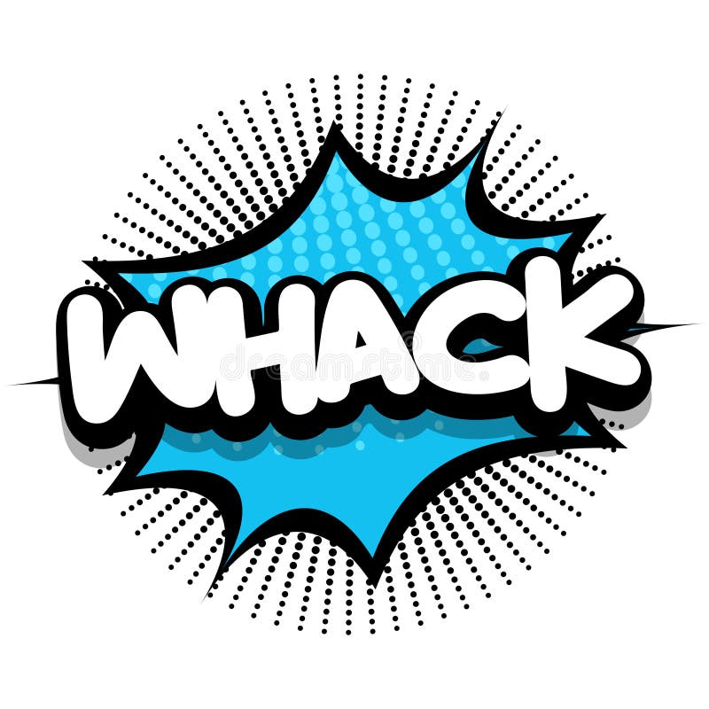 Whack Comic Book Explosion Bubble Vector Illustration Stock Vector ...