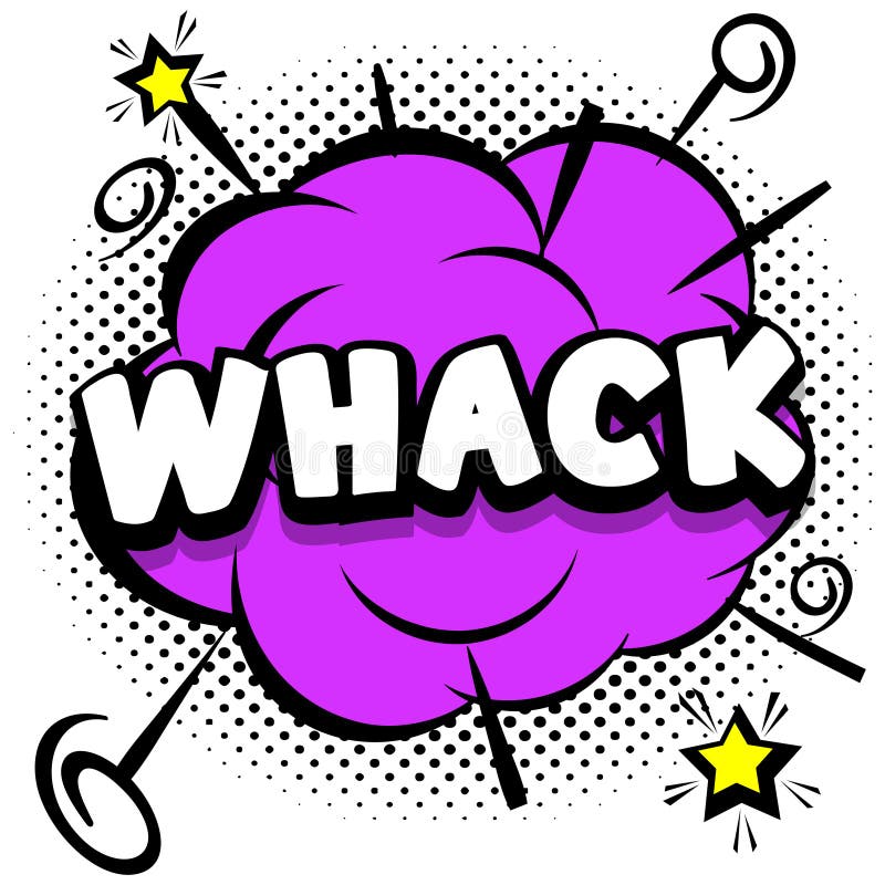 Whack Comic Explosion Vector Stock Vector - Illustration of blue, sound ...