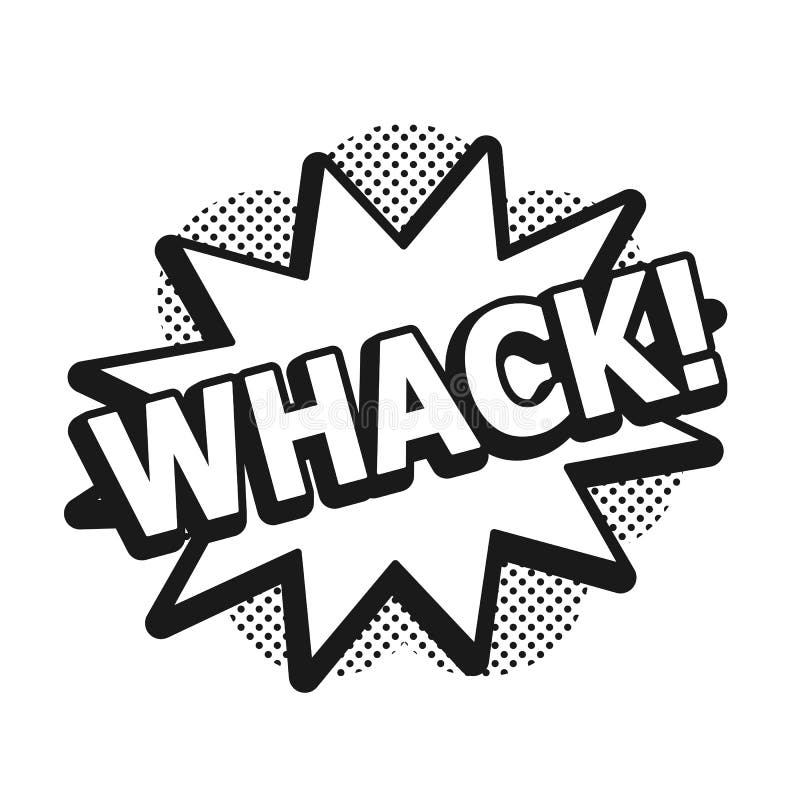 Whack Comic Explosion Vector Stock Vector - Illustration of blue, sound ...