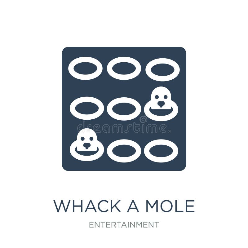 Whack a Mole Icon in Trendy Design Style. Whack a Mole Icon Isolated on White Background. Whack ...