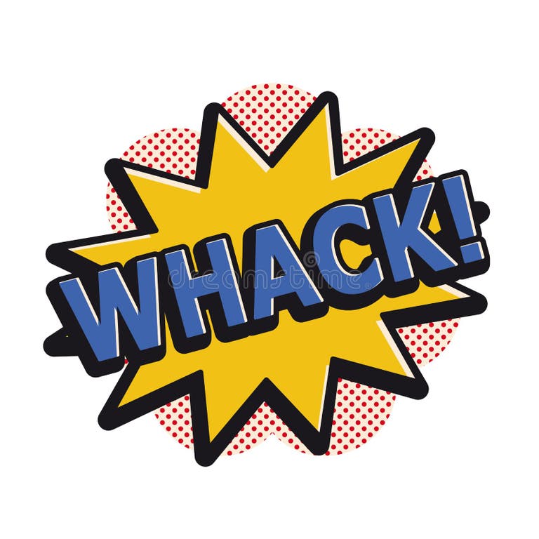 Whack Comic Explosion Vector Stock Vector - Illustration of blue, sound ...