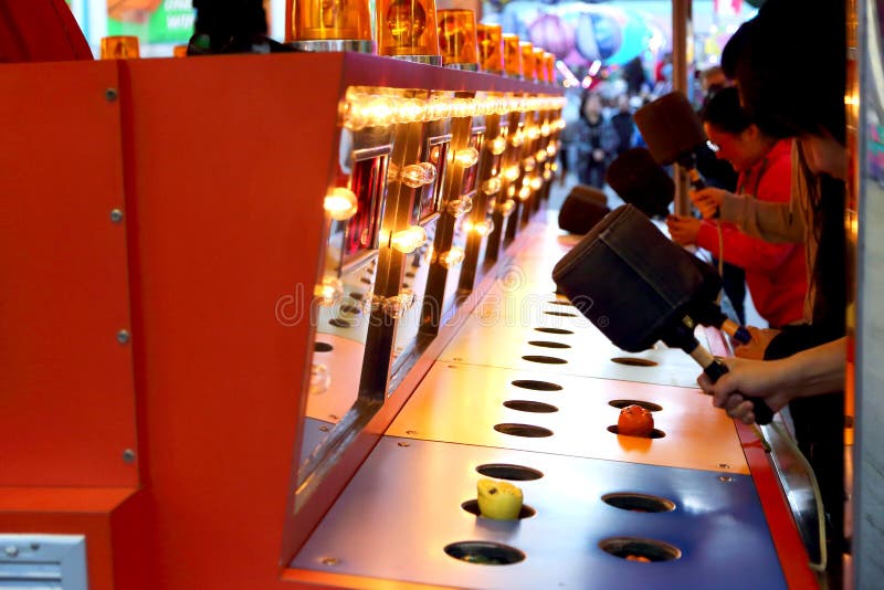 A Whacking Game at Carnival Editorial Stock Photo - Image of food ...