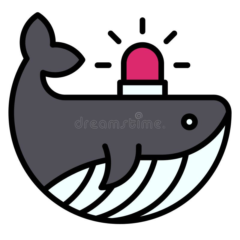 Crypto Whale Logo stock illustration. Illustration of vector - 281902836