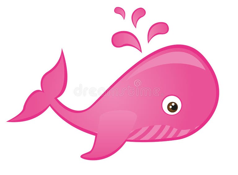 Cute Pink Whale Cartoon Stock Illustrations – 1,738 Cute Pink Whale ...