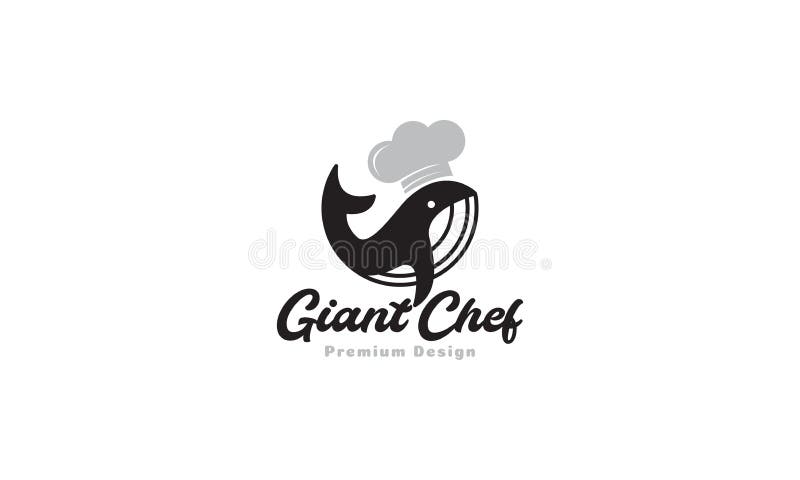 Whale with Chef Logo Vector Symbol Icon Design Illustration Stock ...