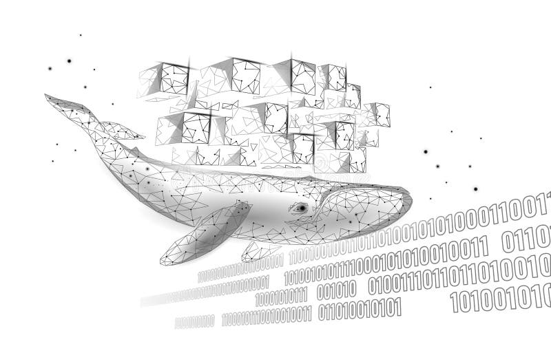 Whale And Container Computer Docker Developer App Concept Business Digital Open Source Program