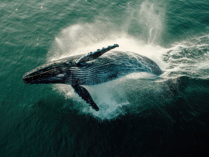 A Whale is Flying through the Air Stock Image - Image of huge, hawaii ...