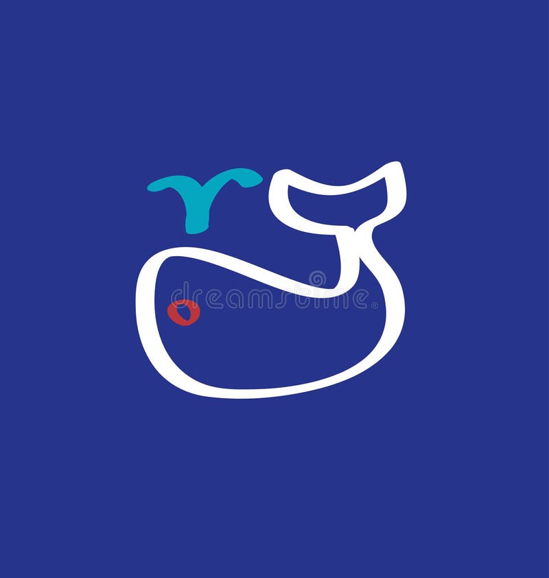 Whale fins icon stock vector. Illustration of symbol - 157111338