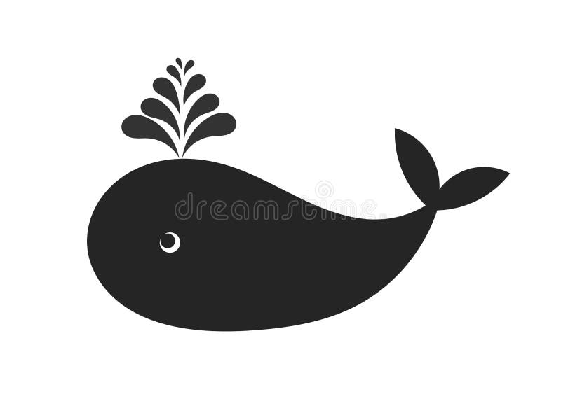 Whale icon vector stock vector. Illustration of graphic - 150438729