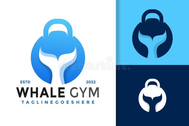 Whale Kettle Bell Logo Design, Brand Identity Logos Vector, Modern Logo ...