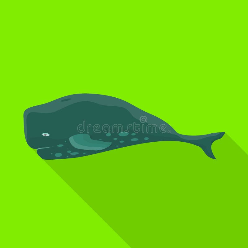 Whale Sperm Vector Icon.Outline Vector Icon Isolated on White ...