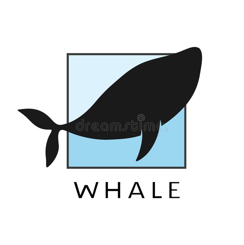 Whale symbol design stock vector. Illustration of vector - 349985815