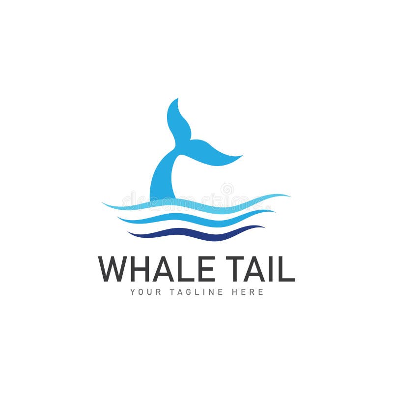 Whale Tail Icon Vector Illustration Stock Vector - Illustration of ...
