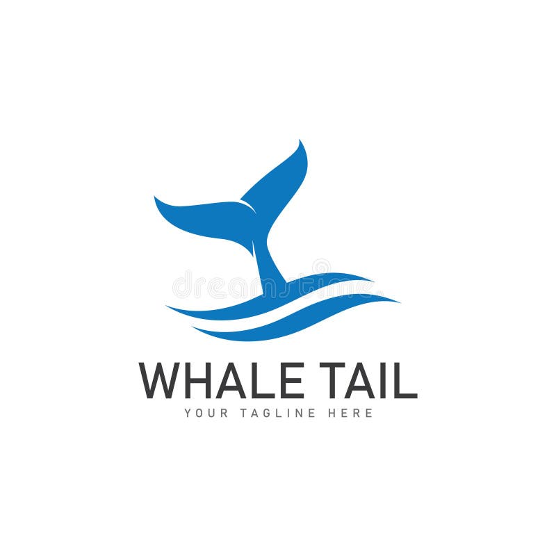 Whale Tail Icon Vector Illustration Stock Vector - Illustration of ...