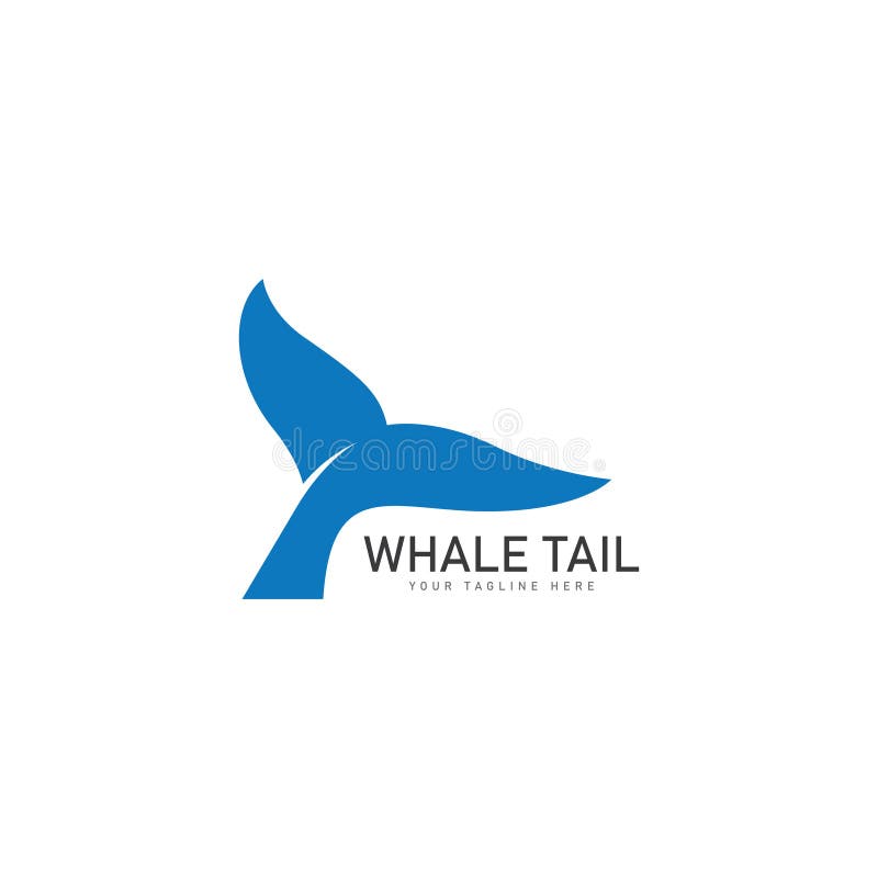 Whale Tail Icon Vector Illustration Stock Vector - Illustration of ...