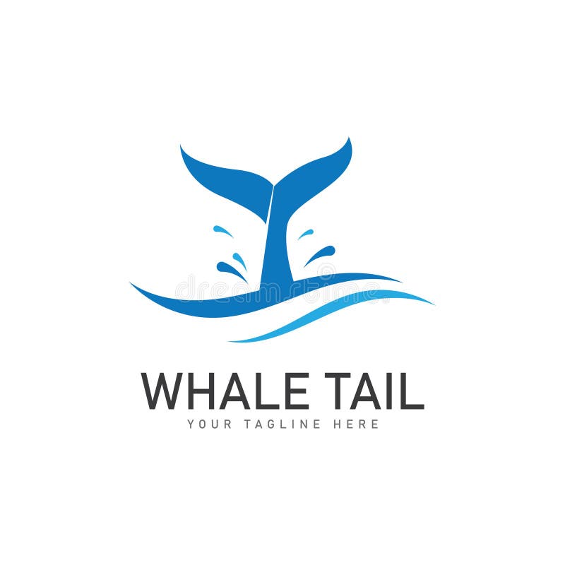 Whale Tail Icon Vector Illustration Stock Vector - Illustration of ...