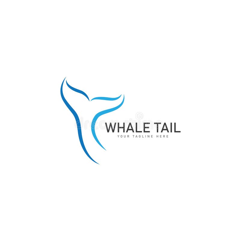 Whale Tail Icon Vector Illustration Stock Vector - Illustration of ...