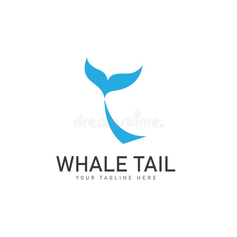Whale Tail Icon Vector Illustration Stock Vector - Illustration of ...