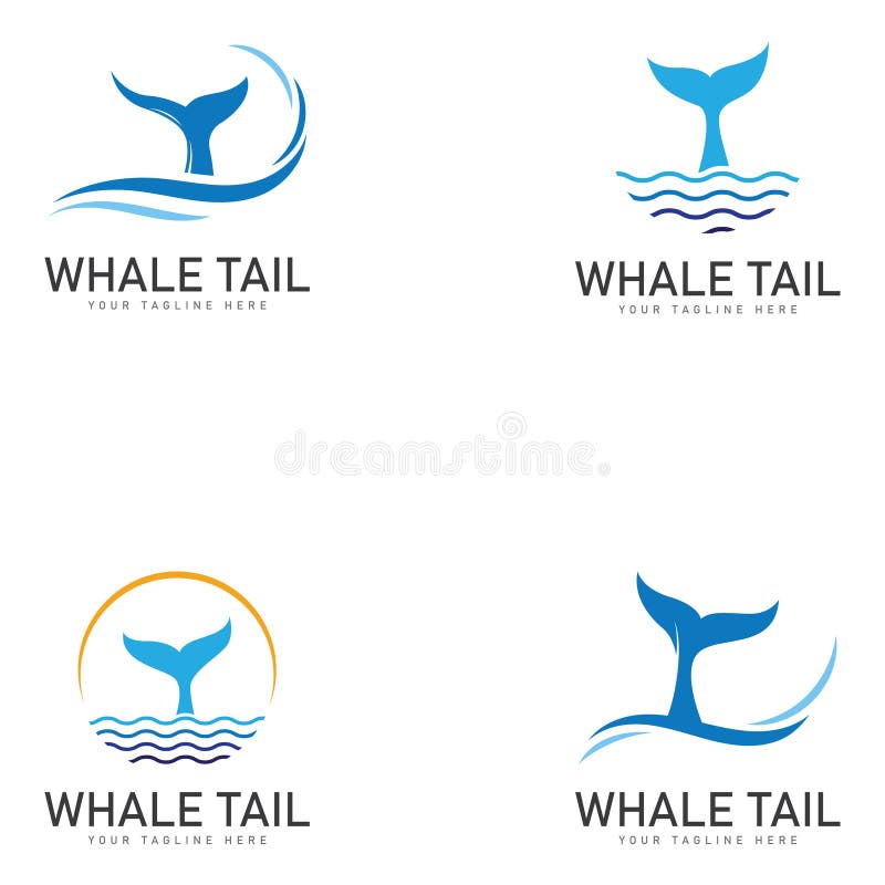 Whale Tail Icon Vector Illustration Stock Vector - Illustration of ...