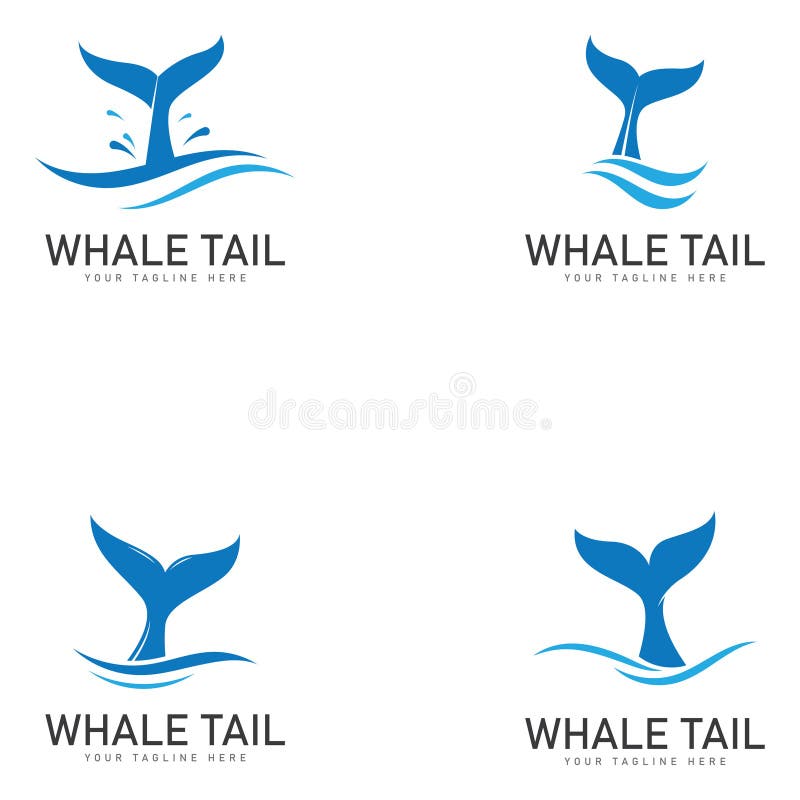 Whale Tail Icon Vector Illustration Stock Vector - Illustration of ...