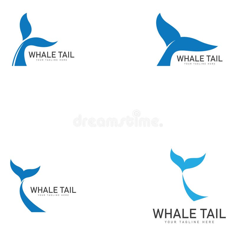 Whale Tail Icon Vector Illustration Stock Vector - Illustration of ...