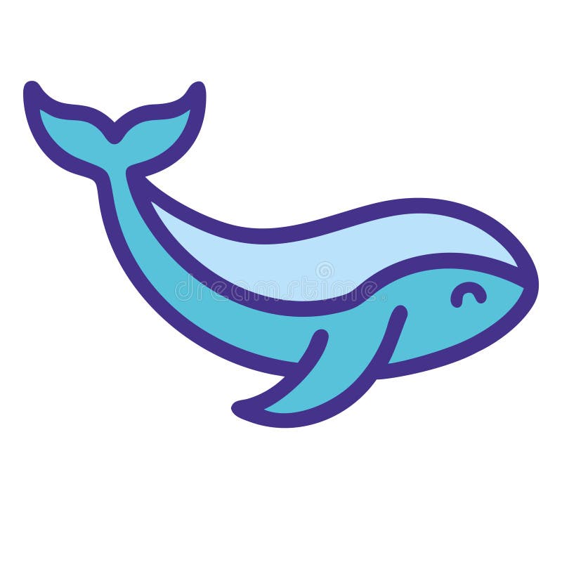 Whale Tail Marine Life Icon Stock Illustration - Illustration of ...
