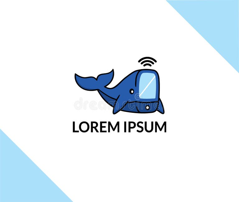 Whale Phone Logo Design Illustration [vector] Stock Vector ...