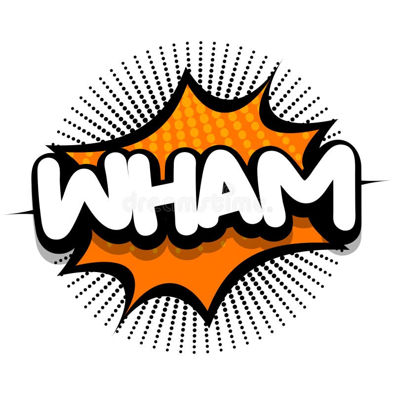 Wham Comic Book Explosion Bubble Vector Illustration Stock Vector ...