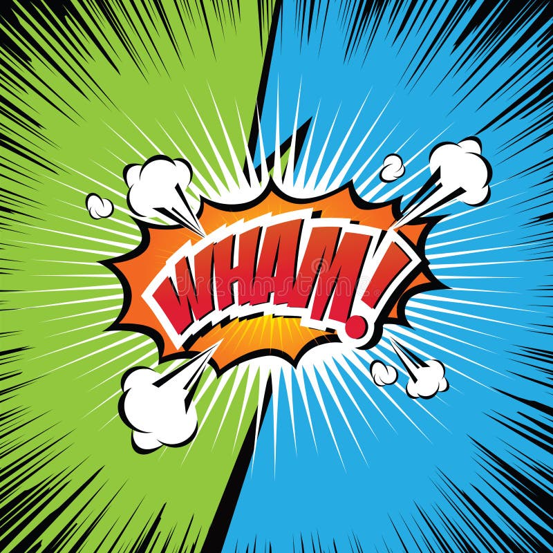 Wham! comic cloud stock vector. Illustration of book - 28627036